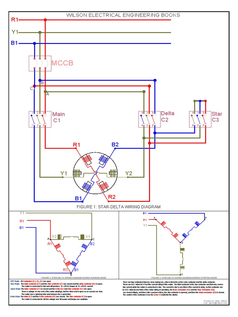 Star Motor Diagram Using Star Delta Motor Control (With Circuit