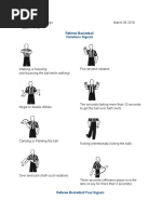 Netball Umpire Hand Signals | PDF