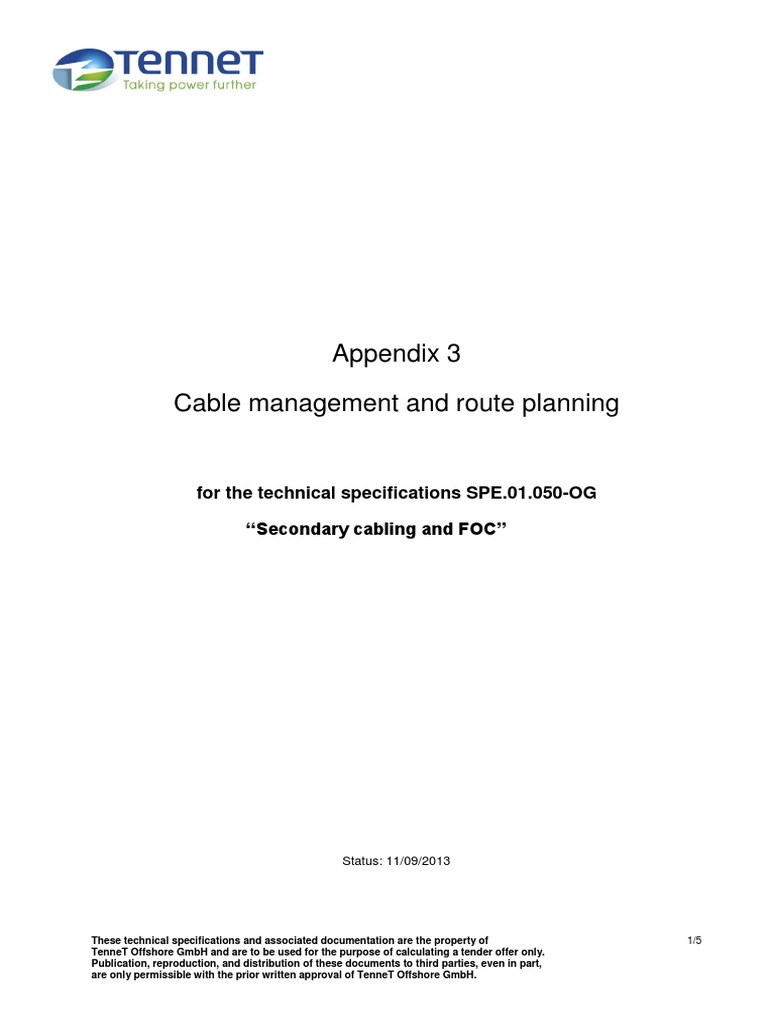 Appendix 3 Cable Management and Route Planning | PDF | Databases | Computing