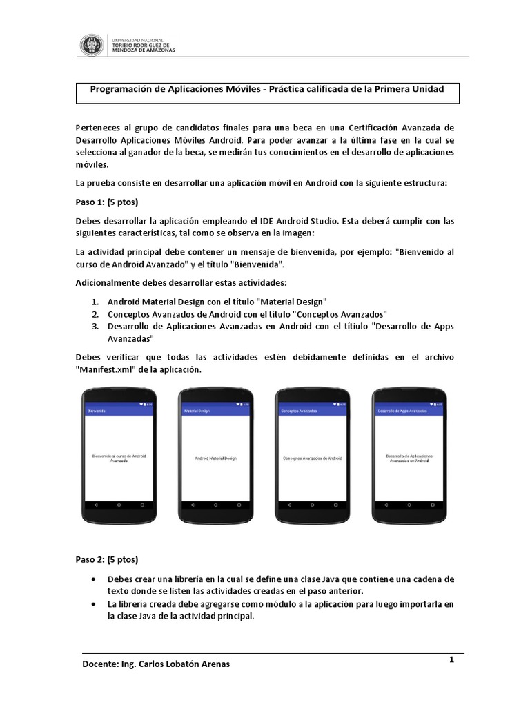 Practica-Android - PU | PDF | Android (sistema operativo) | Zip (formato de archivo)