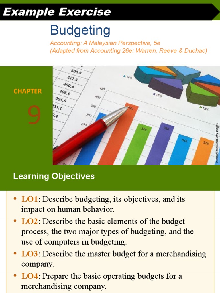 Budgeting: Accounting: A Malaysian Perspective, 5e (Adapted From ...