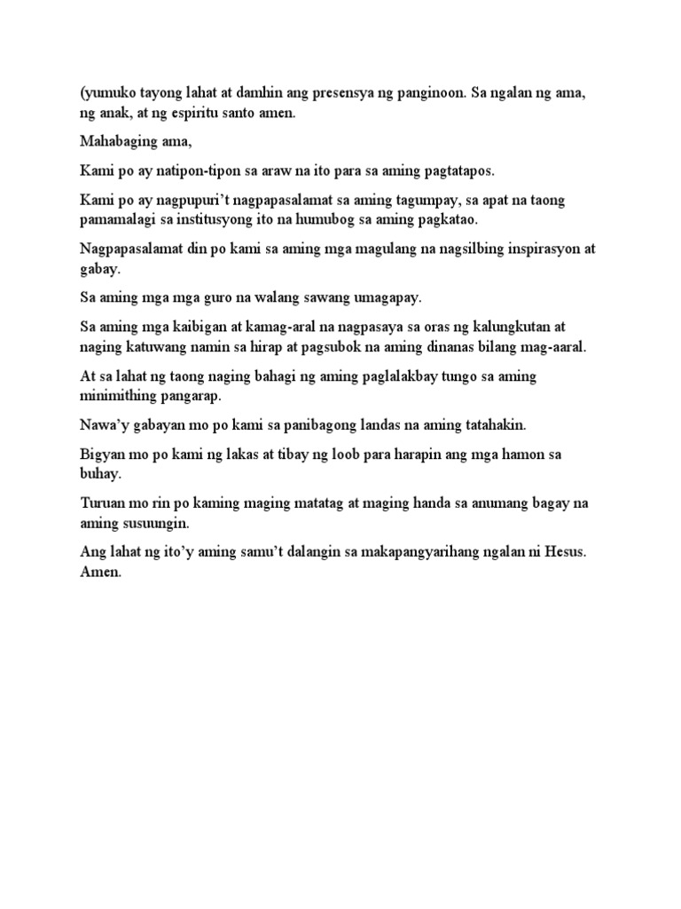 Panalangin | PDF