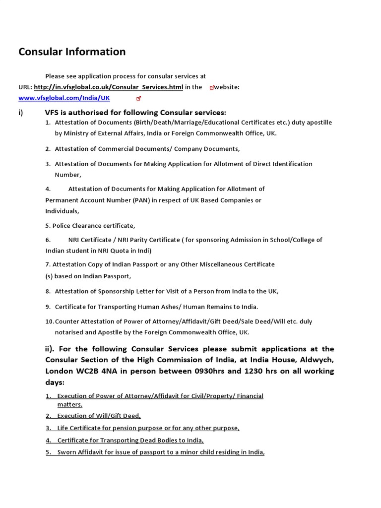 Consular Information | PDF | Passport | Travel Visa