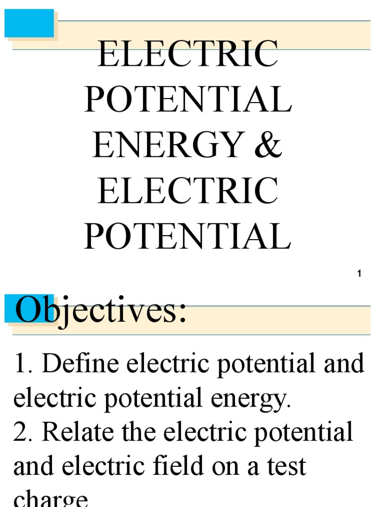 Electric Potential and Energy Explained | PDF | Potential Energy ...