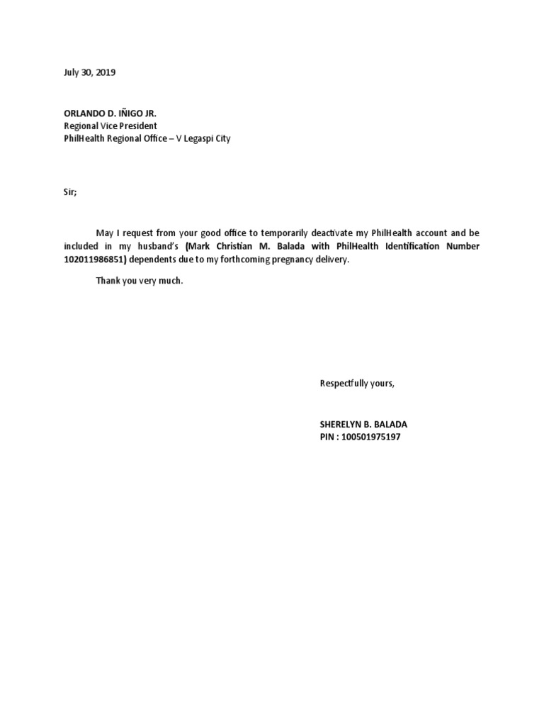 Philhealth Letter | PDF | Social Science
