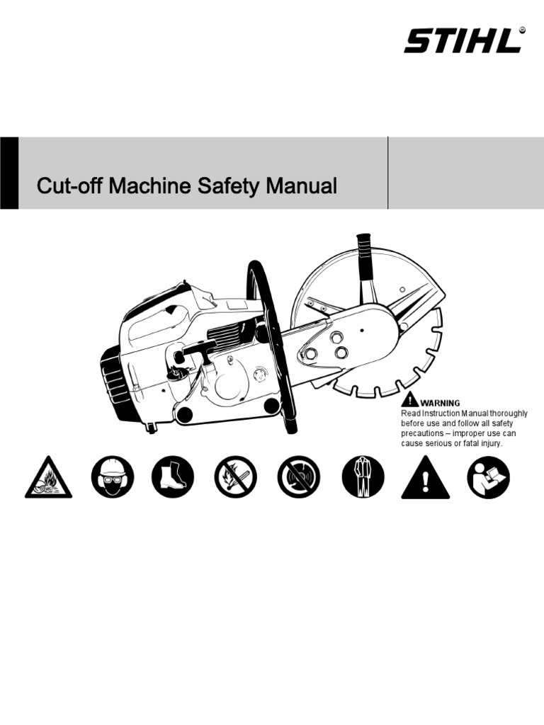 STIHL Cut Off Machine Instruction Safety Manual | PDF | Silicon Dioxide ...