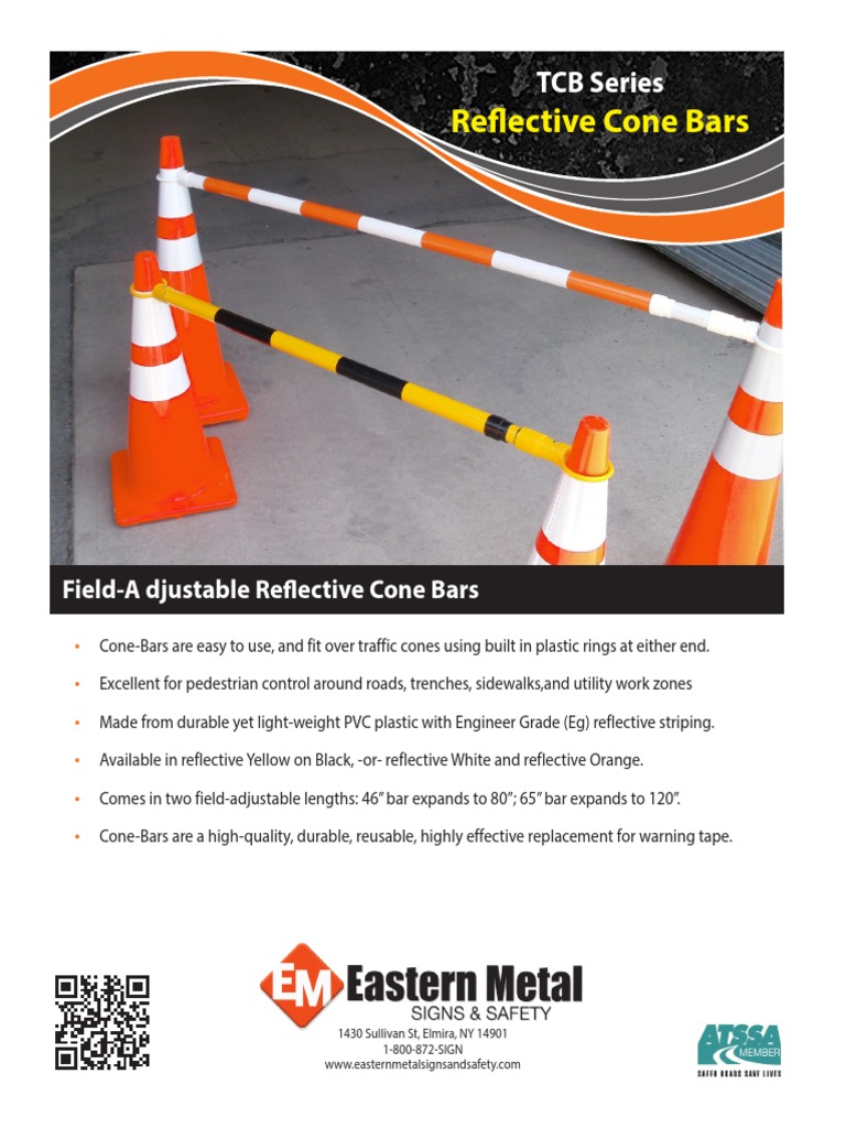 Reflective Cone Bars: TCB Series | PDF | Transport Infrastructure ...