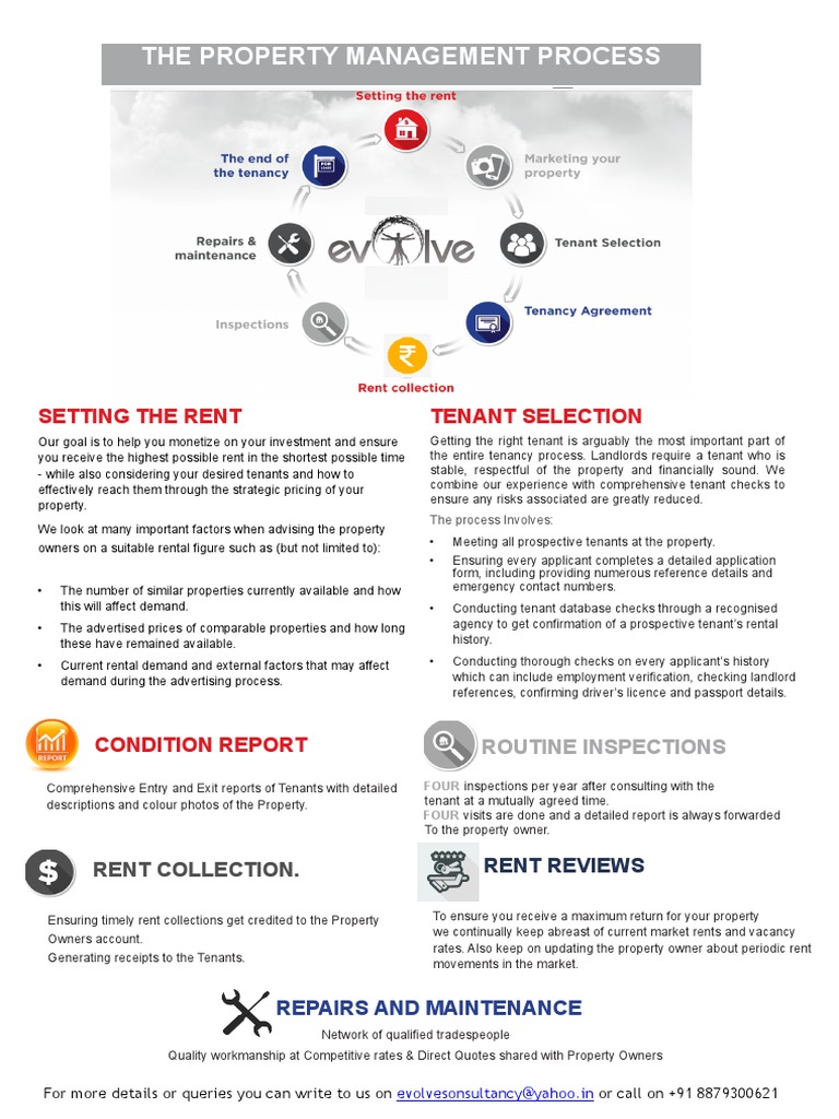 Evolve Consultancy - Property Management One Pager | PDF | Leasehold ...