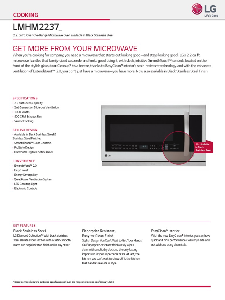 LMHM2237 - : Get More From Your Microwave | PDF | Manufactured Goods ...