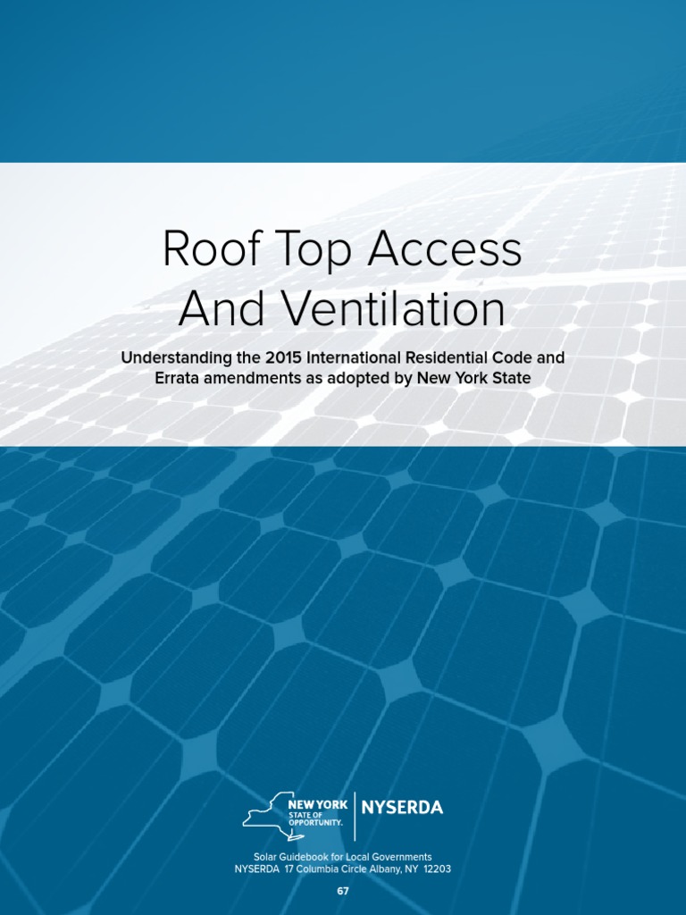 Residential Roof Top Access Ventilation Requirements | PDF ...