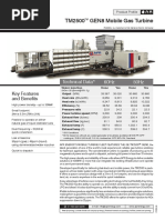 7FA Gas Turbine GT DataSheets | PDF | Turbine | Gas Turbine