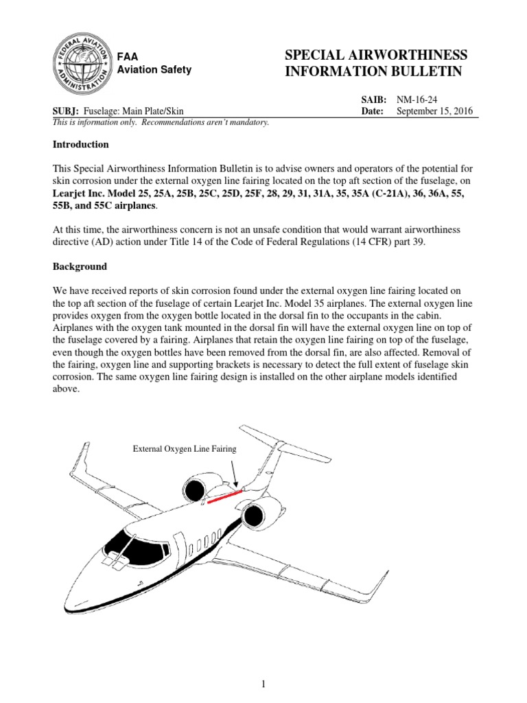 Special Airworthiness Information Bulletin: FAA Aviation Safety | PDF ...