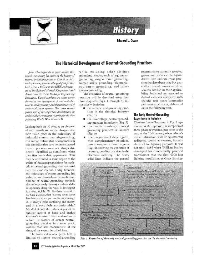 Historical Development of Neutral Grounding Practice | PDF