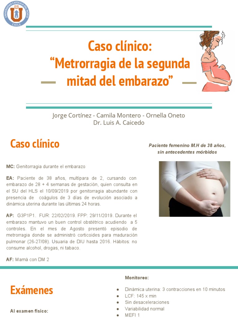 Metrorragia de La Segunda Mitad Del Embarazo: Caso Clínico | PDF | El ...