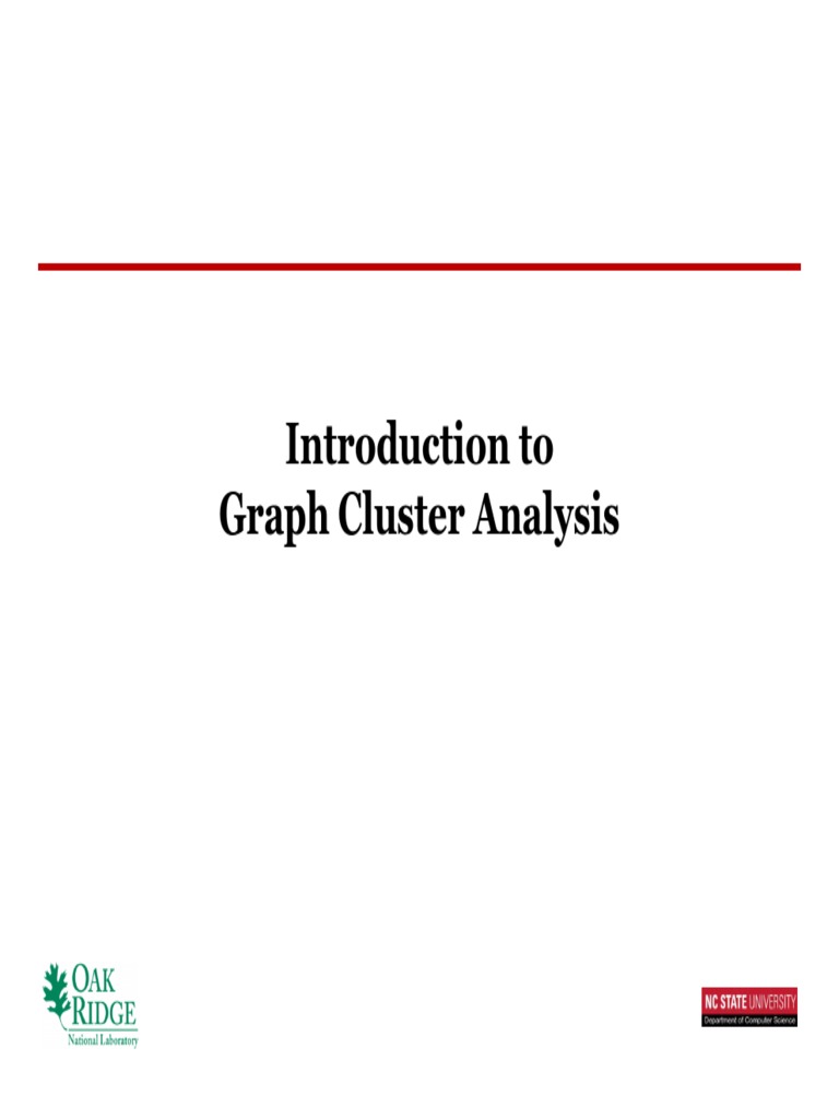 Introduction To Graph Cluster Analysis | PDF | Cluster Analysis | Vertex (Graph Theory)
