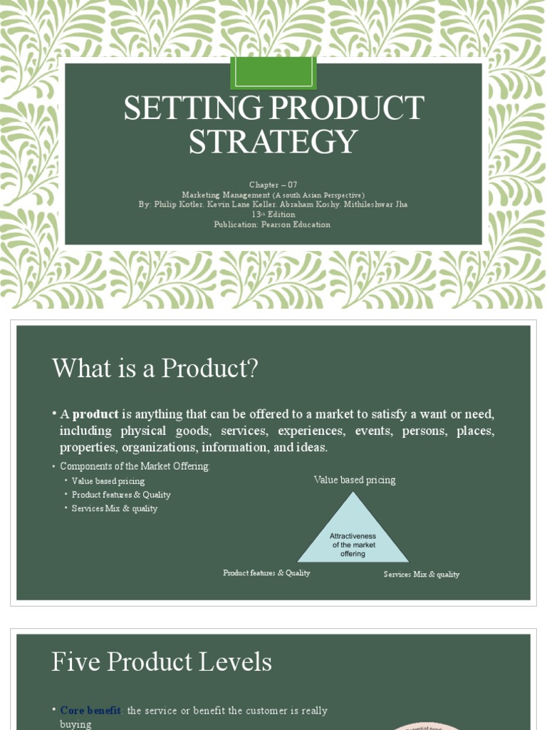 (CH - 5) Setting Product Strategy | PDF | Sales | Pricing