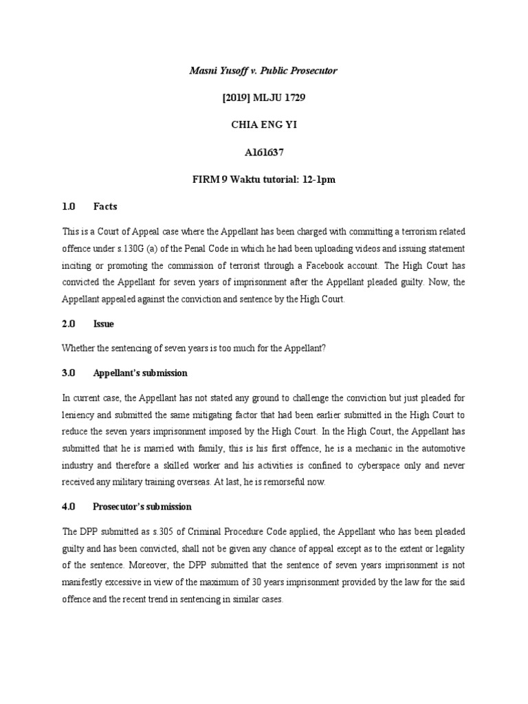 (Case Review) CPC - Sentencing | PDF | Sentence (Law) | Mitigating Factor