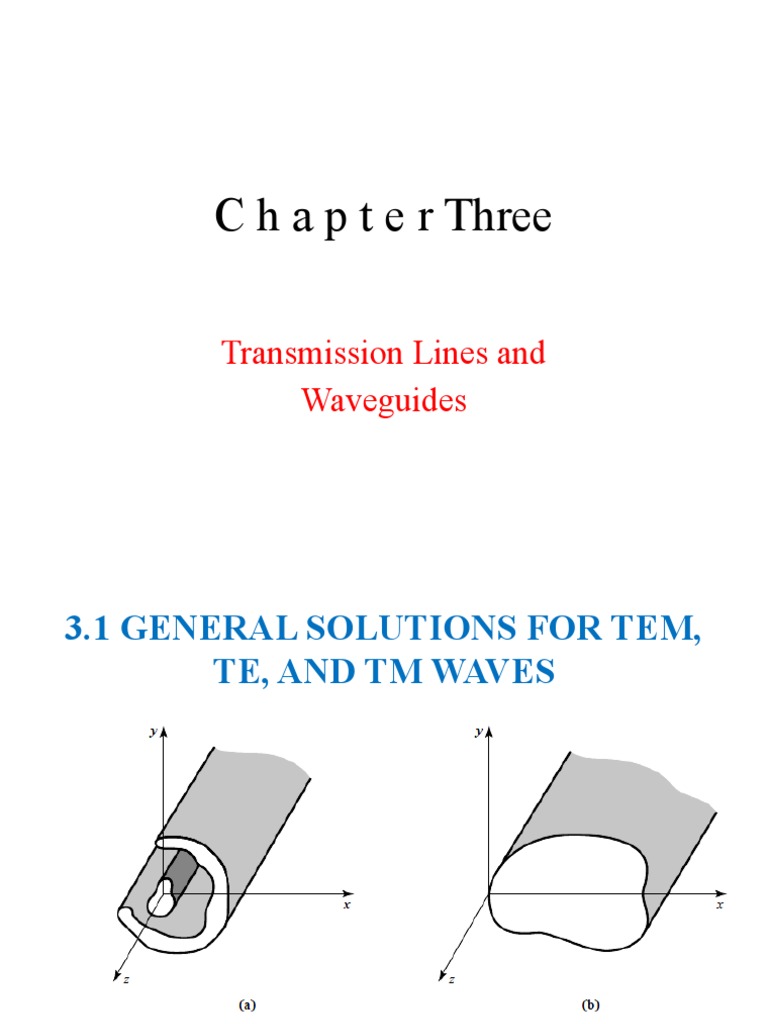 Chapterthree: Transmission Lines and Waveguides | PDF | Waveguide ...