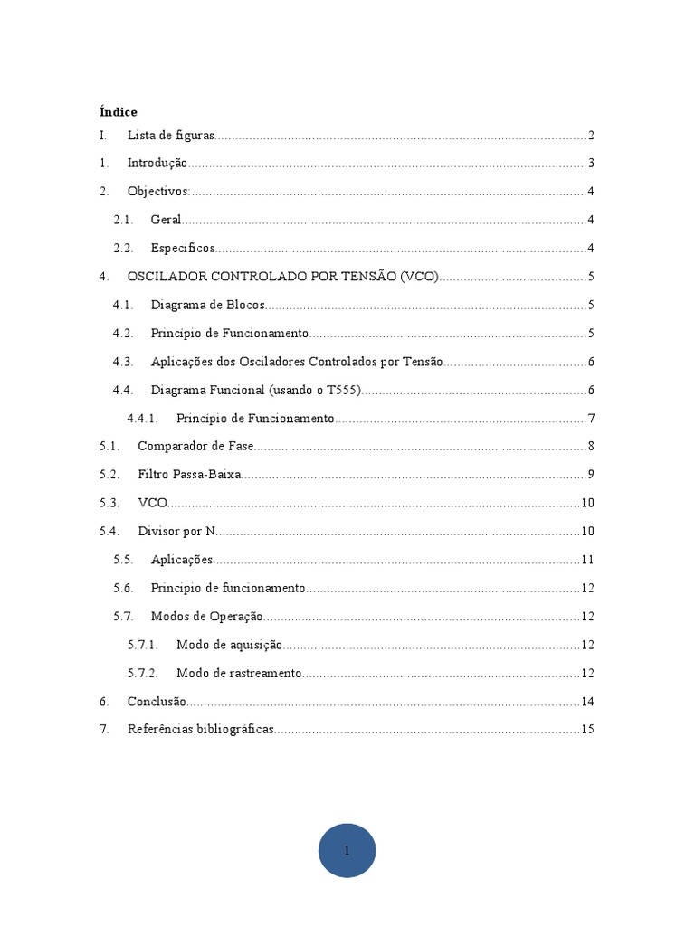Oscilador Controlado Por Tensão (Vco) | PDF | Rede elétrica | Frequência