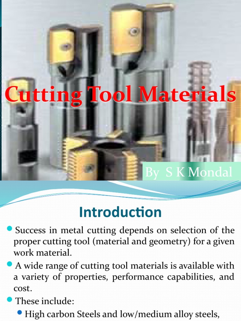 Cutting Tool Material | PDF | Steel | Alloy