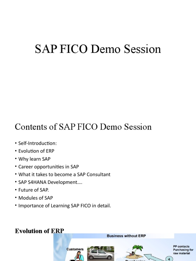 SAP FICO Demo Session | PDF