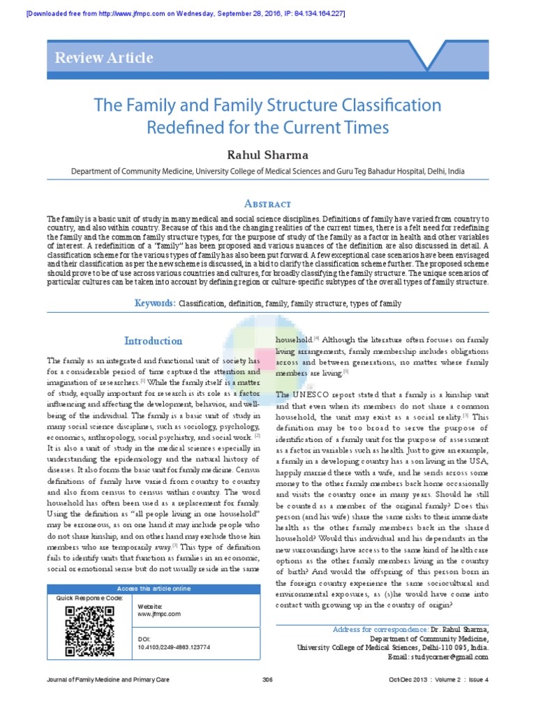 The Family and Family Structure Classification Red 2 PDF | PDF | Atomic ...