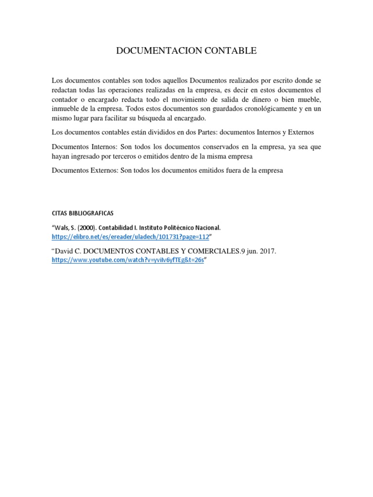 Documentacion Contable PDF | PDF