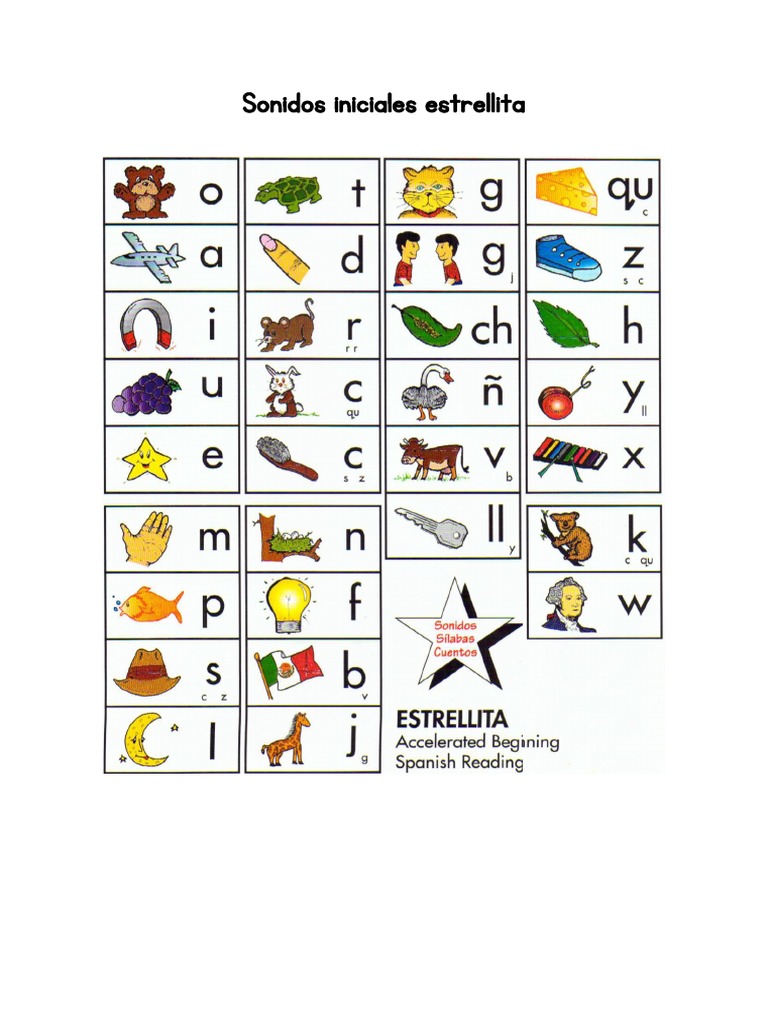 Sonidos Iniciales Estrellita-COLOR | PDF