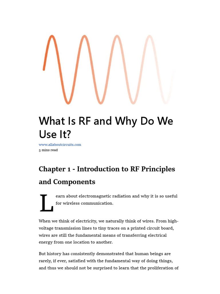 Practical Guide To Radio-Frequency Analysis and Design | PDF ...