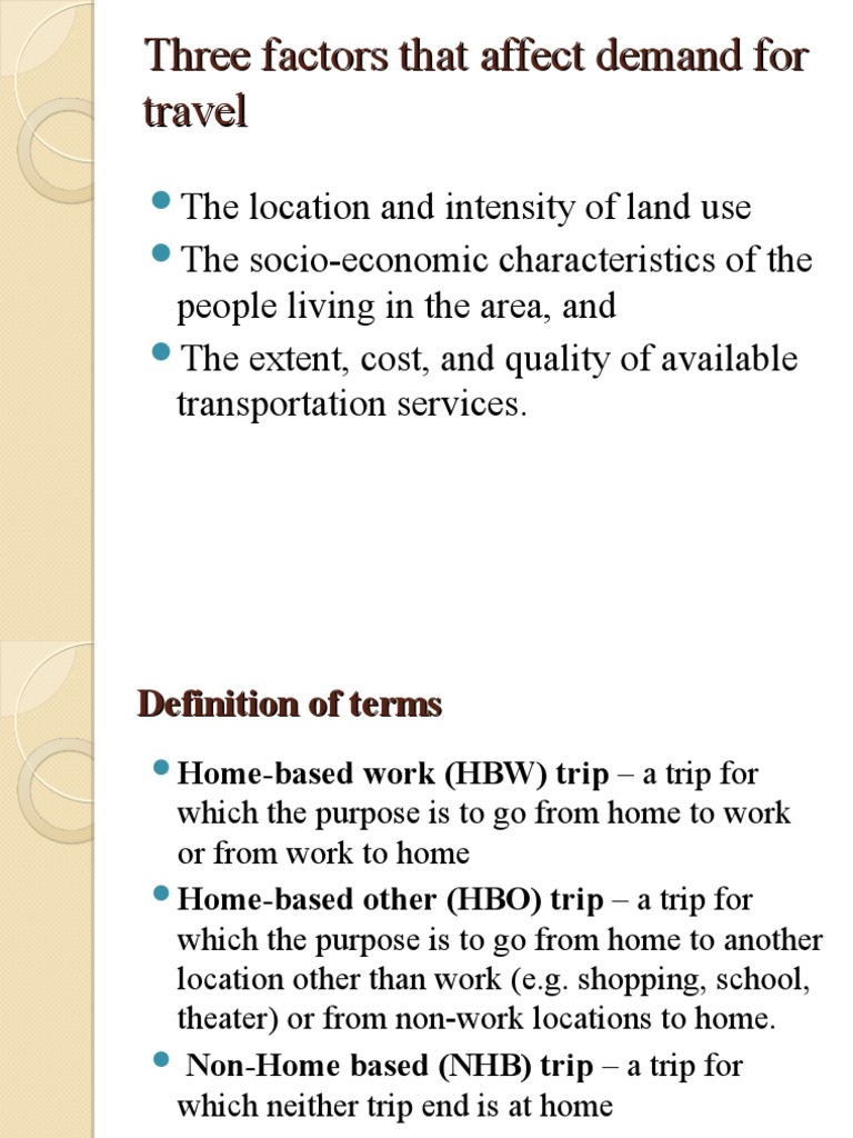 Three Factors That Affect Demand For Travel | PDF | Regression Analysis ...