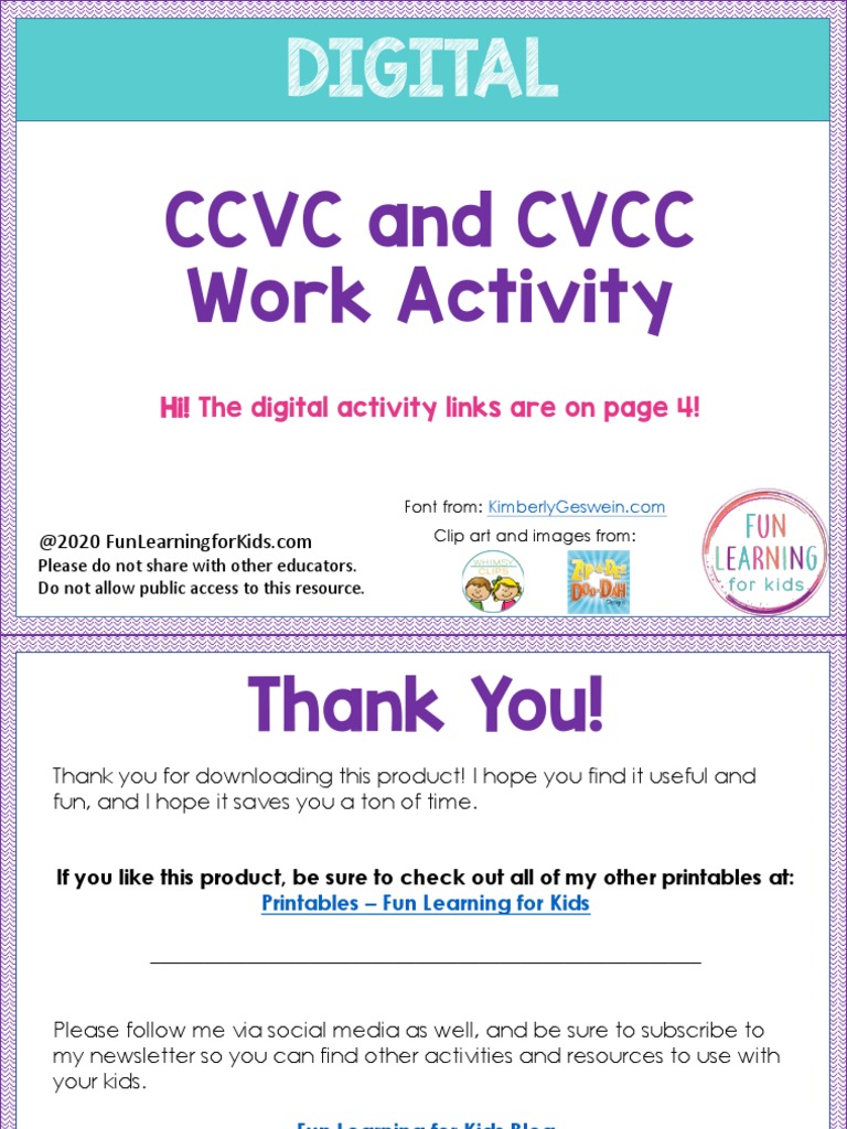 CCVC and CVCC Digital Activity Guide | PDF | Software | Mass Media