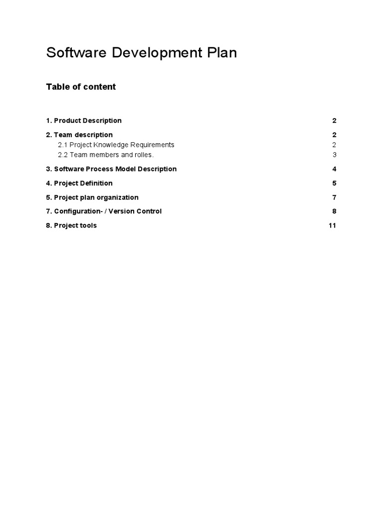 Software Development Plan | PDF | Scrum (Software Development ...