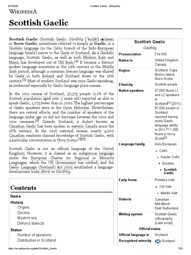 Scottish Gaelic | PDF | Irish Language | Gaels