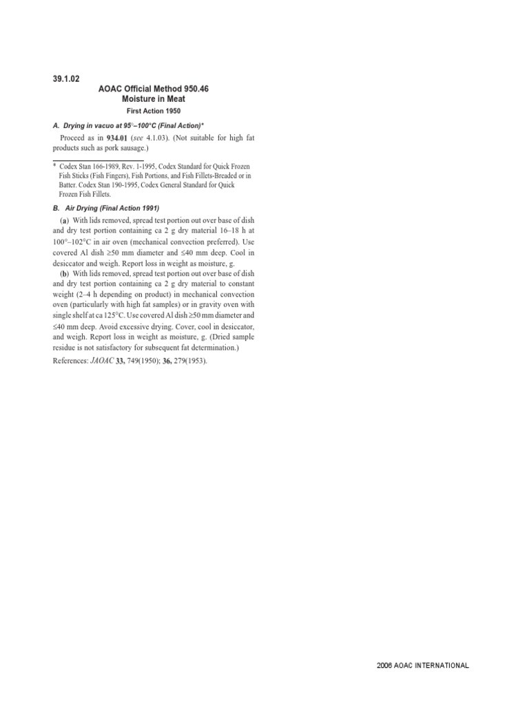 Aoac 950.46 PDF | PDF