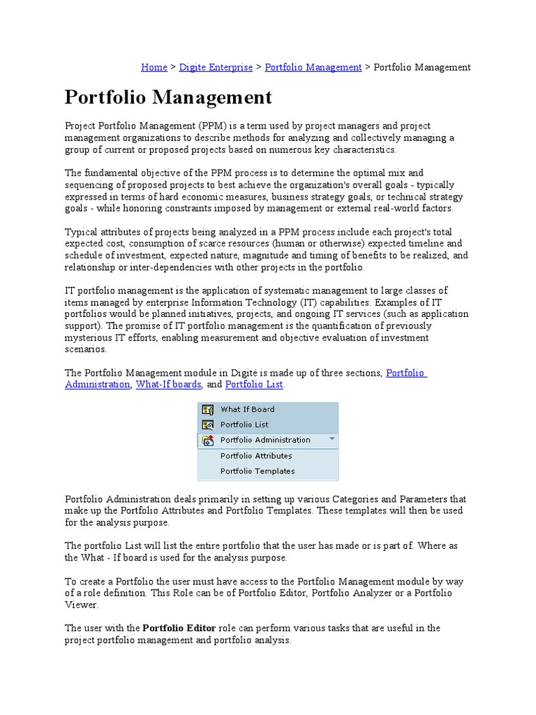 Portfolio Mgmt Pdf Information Science Business