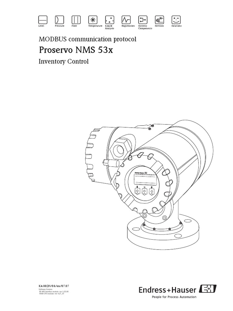 Proservo NMS 53x: MODBUS Communication Protocol | PDF | Ascii | Bit