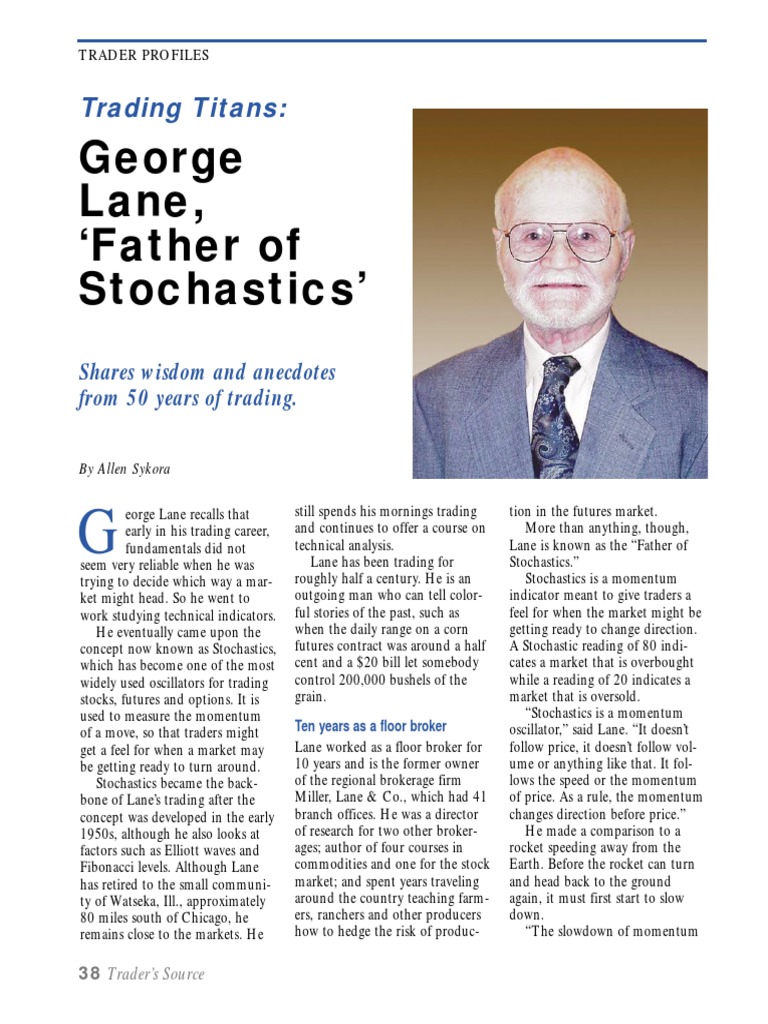 George Lane-Father of Stochastics PDF | PDF | Futures Contract | Stock ...