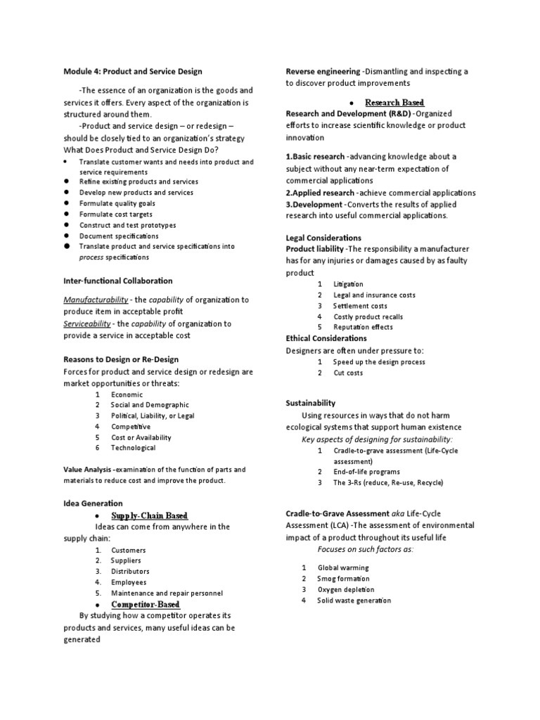 TQM Midterm Reviewer | PDF | Supply Chain | Life Cycle Assessment