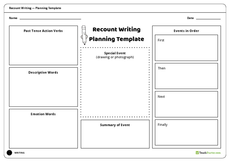 Personal Recount Planning Template Adobe Reader - 2665486 | PDF