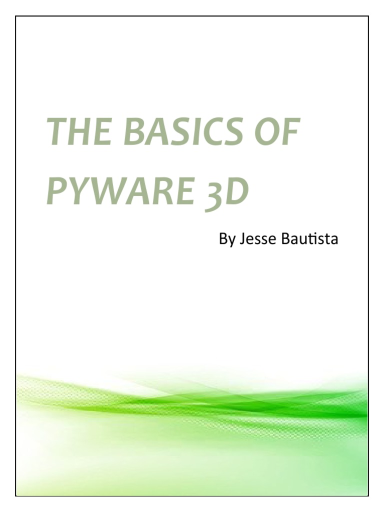 The Basics of Pyware 3D | PDF | Shape | Computing And Information ...