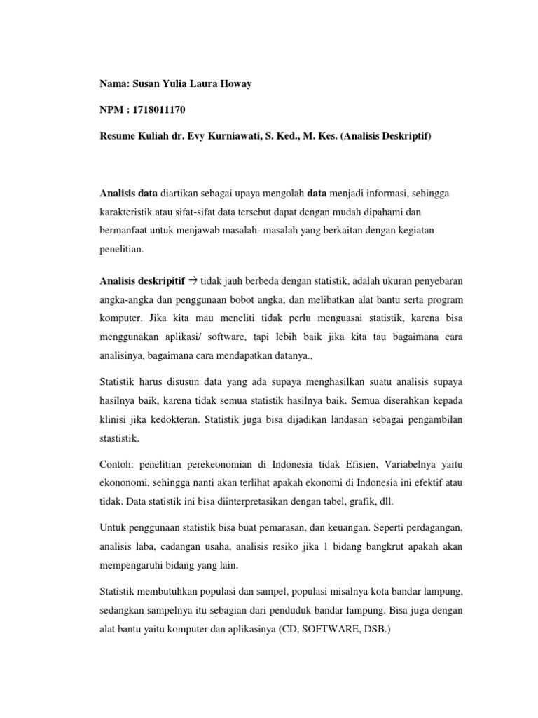 Resume Kuliah | PDF