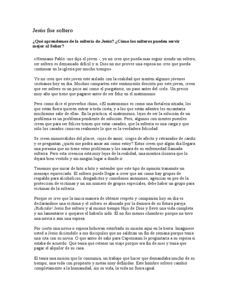 Jesús Fue Soltero | PDF | San Pedro | Jesús