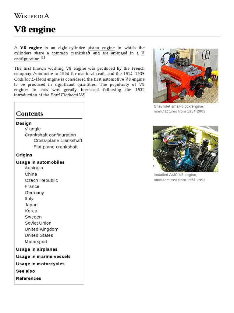 V8 Engine: Cadillac L-Head Engine Is Considered The First Automotive V8 ...