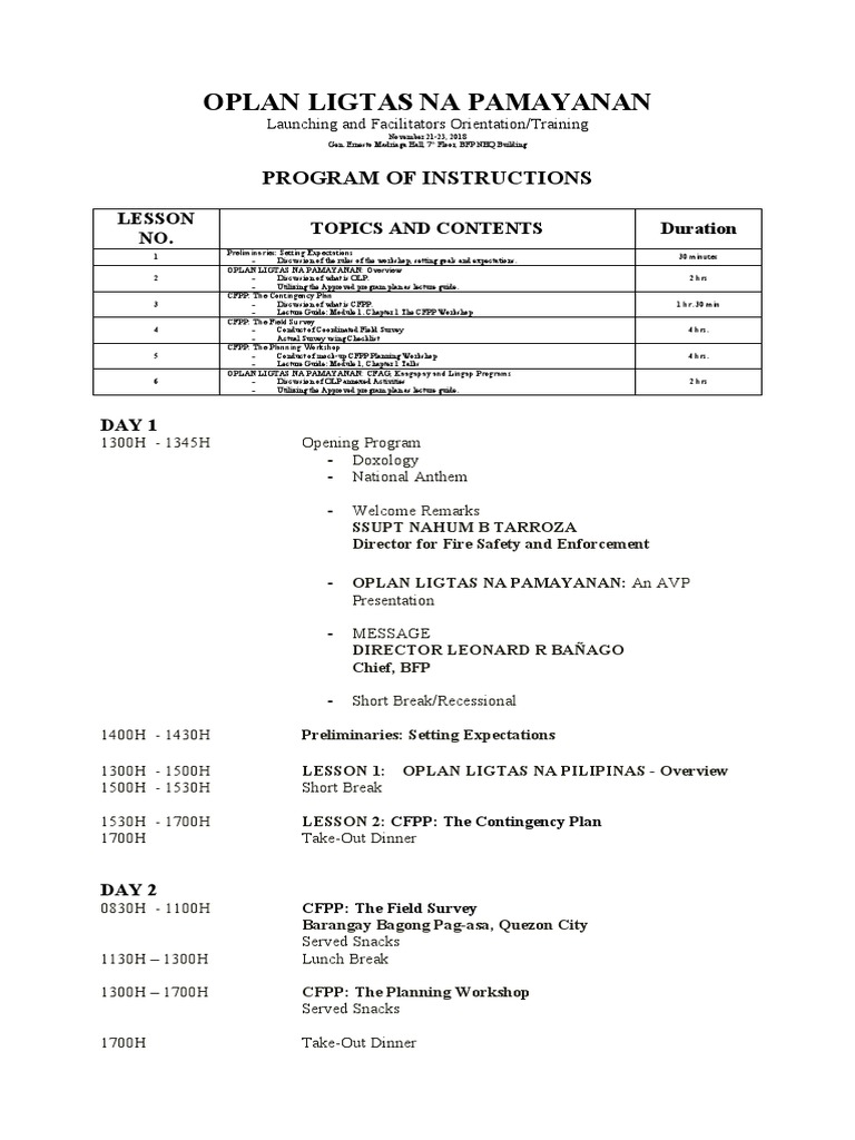 Oplan Ligtas Na Pamayanan Poi | PDF