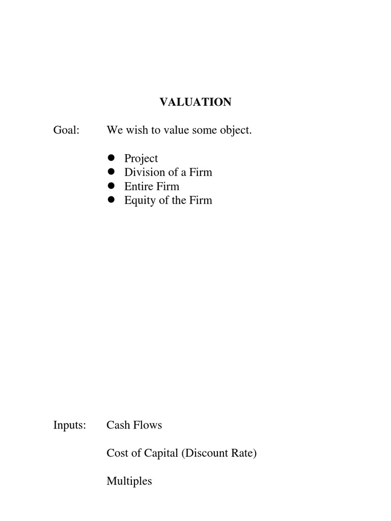 Finance Essentials 2002 | PDF | Discounted Cash Flow | Valuation (Finance)