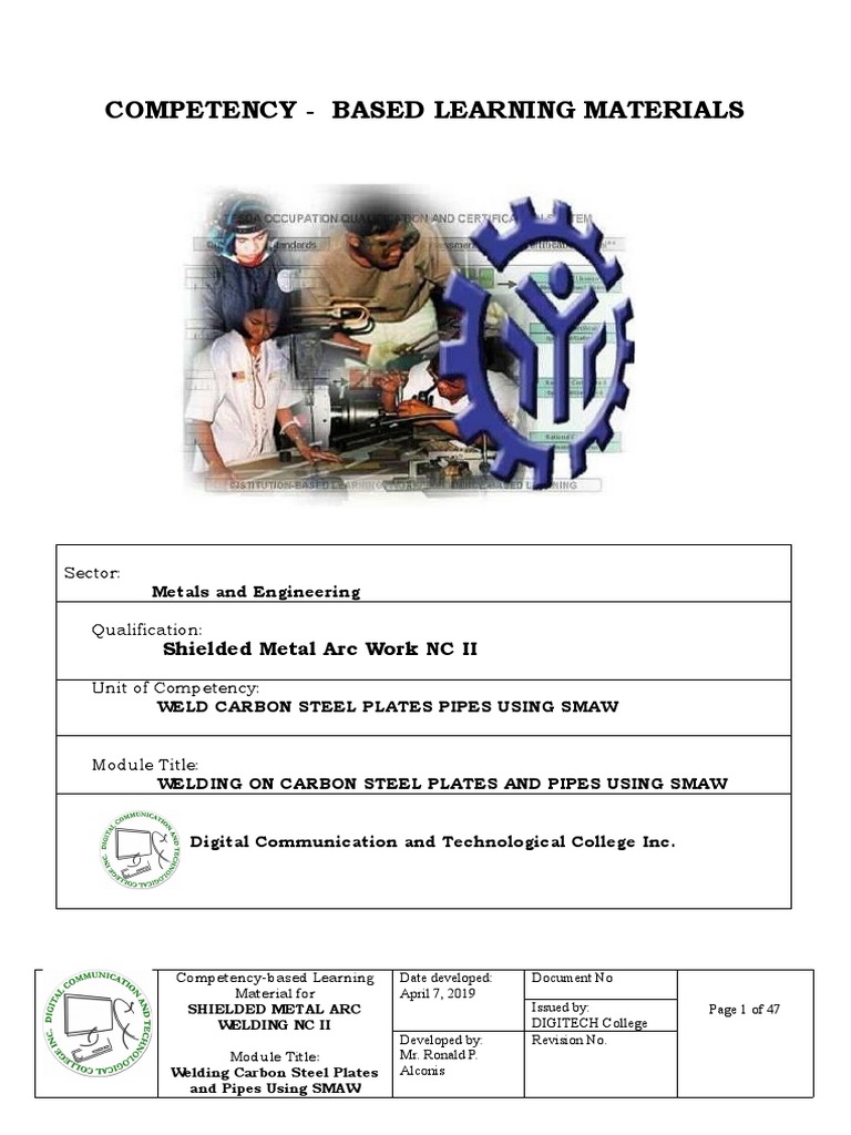 Smaw Ncii Module | PDF | Welding | Construction