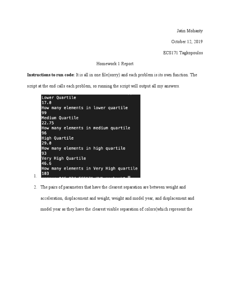 Report hw1 | PDF | Econometrics | Regression Analysis
