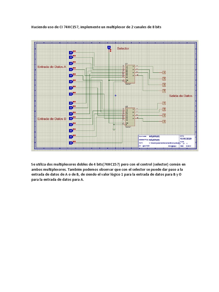 Haciendo Uso de CI 74HC157 | PDF
