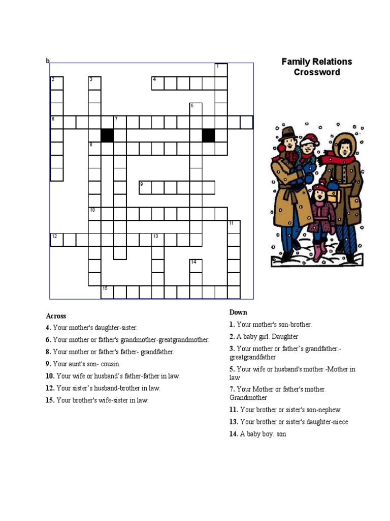 03.family Relations Crossword - Jesús Jiménez | PDF