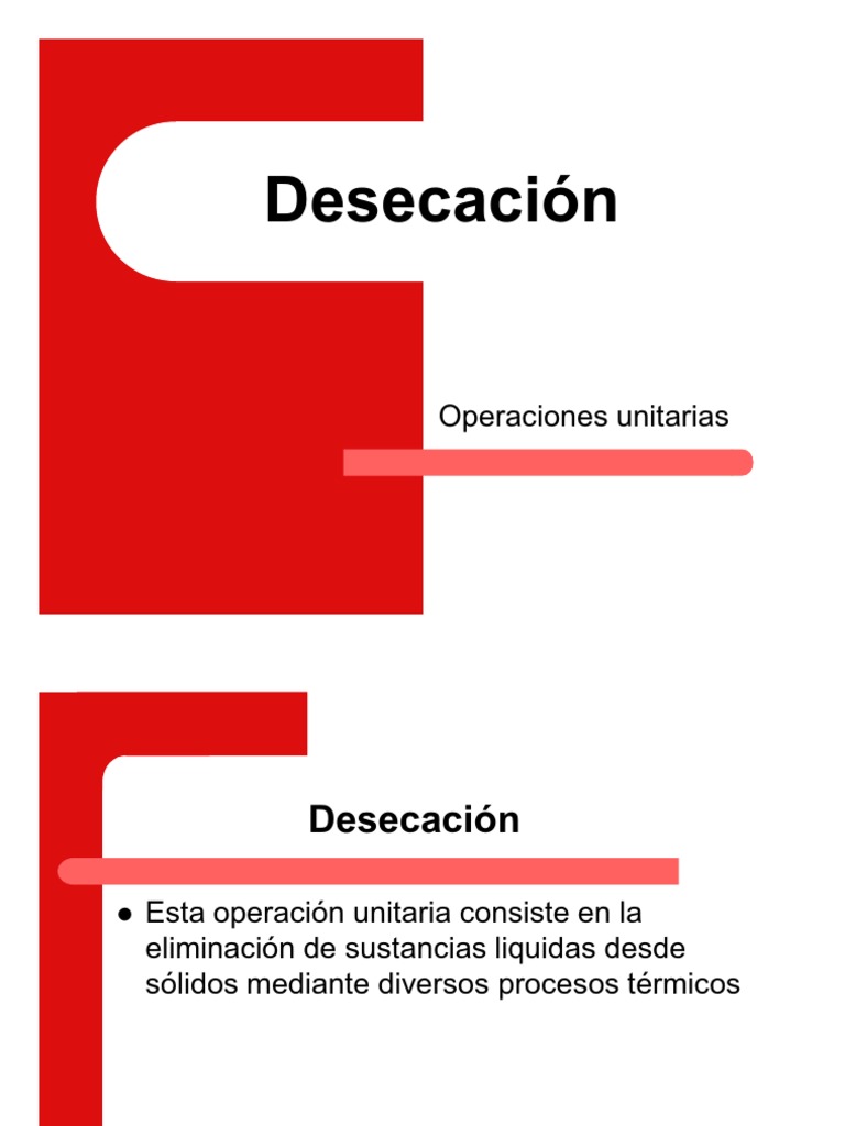 Desecacion | PDF